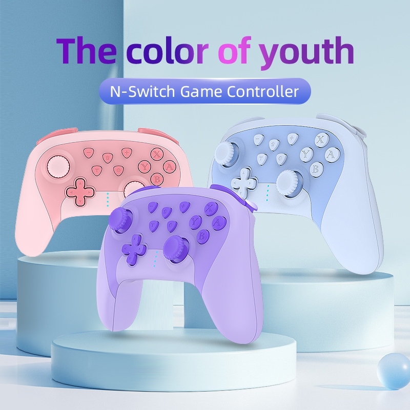 Wireless Gamepad Bluetooth Controller Six Axis Dual Vibration Wake up For Nintendo Switch Pro TV ...