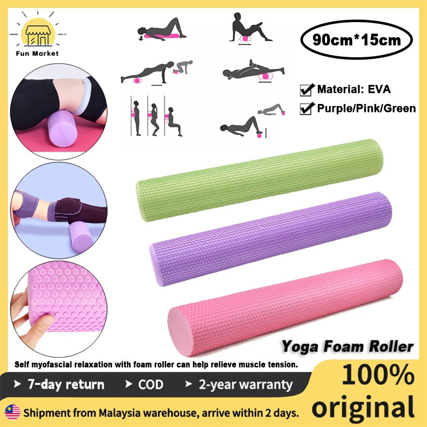 【Local delivery】90cm*15cm Foam Roller EVA Floating Point Accupoint ...