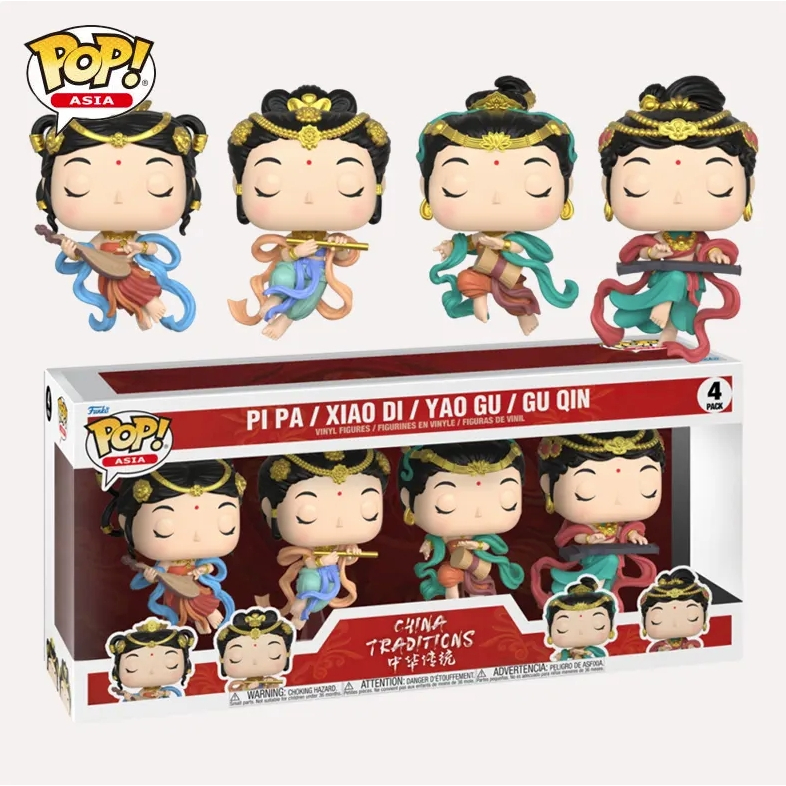 Funko POP Asia China Traditions Pi Pa / Xiao Di / Yao Gu / Gu Qin ...