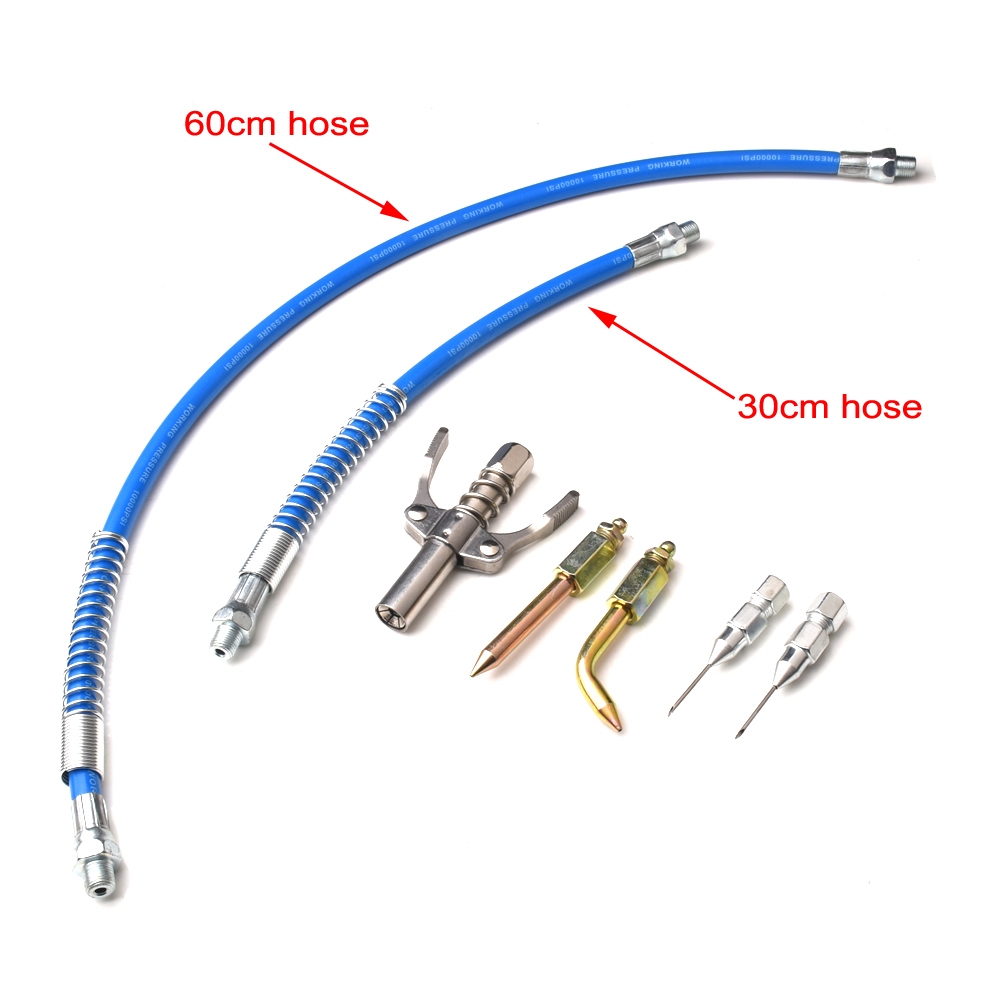 Needle Nose Grease Gun Head Heavy-Duty Grease Gun Coupler Kit Hige ...
