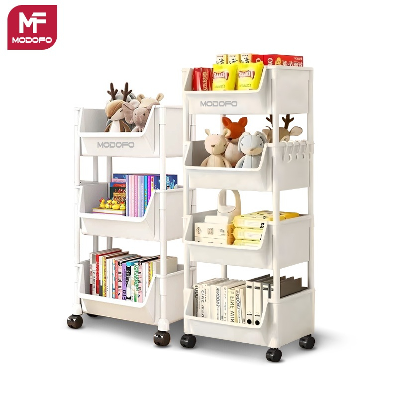 MODOFO 3/4/5 Tier Movable Storage Rack With Wheels | Shopee Malaysia