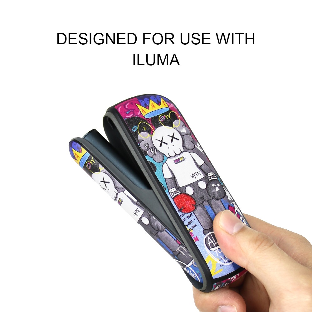 Fashion Case For iqo iluma Leather Casing With Door Cover For iluma i ...