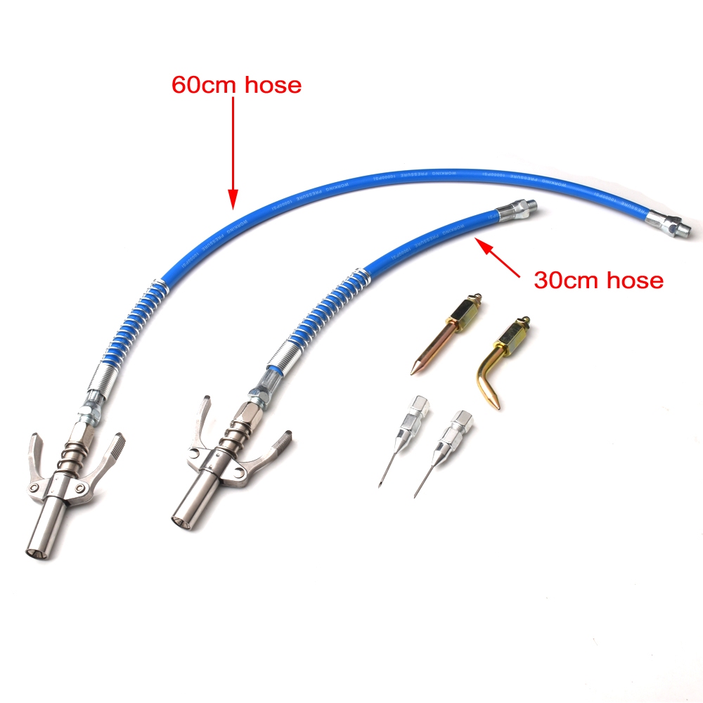 Needle Nose Grease Gun Head Heavy-Duty Grease Gun Coupler Kit Hige ...