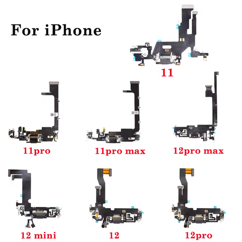 Bottom Charger Port Dock For iPhone X XR XS 11 12 pro Max mini USB Plug ...