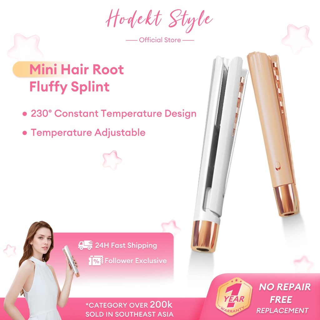 HODEKT Bangs Curling Splint Hair Root Fluffy Clip Hair Curler Styling ...