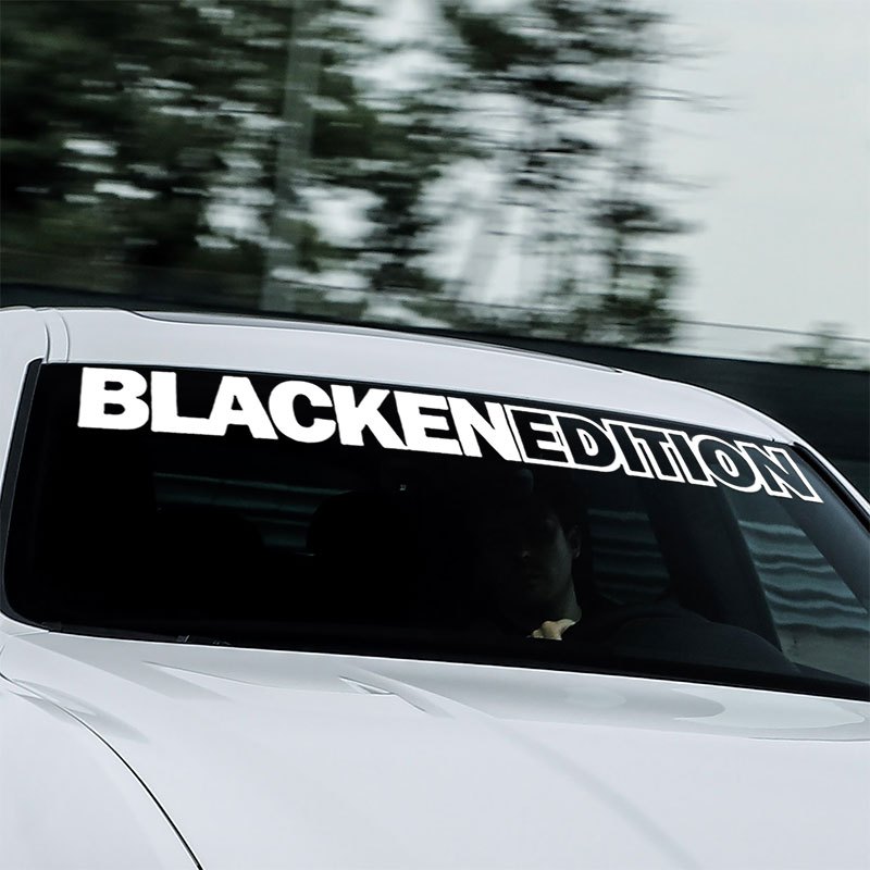 1pcs BLACKENEDITION Reflective Sticker Limited Edition Text Sticker Car ...