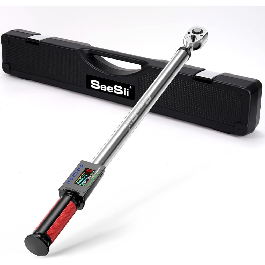 Seesii Digital Torque Wrench 1/2" Drive(12.5-250.8ft-lbs/17-340N.m), 2% ...