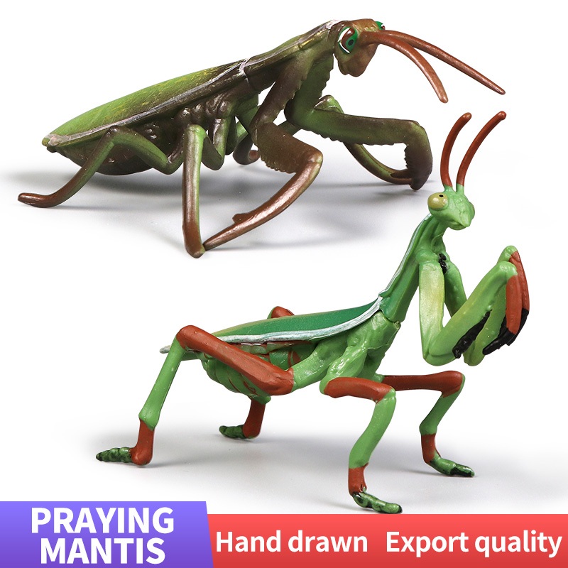 Hand-Painted - Figurine -Wild Insects Animal Kingdom - Praying Mantis ...