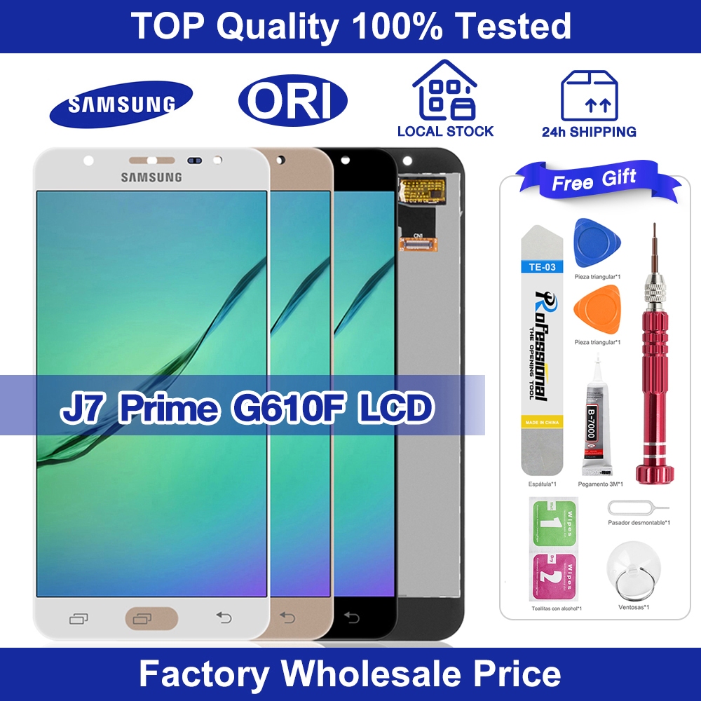 Compatible For Samsung Galaxy J7 Prime LCD Touch Screen Digitizer Assembly Replacement For G610 ...