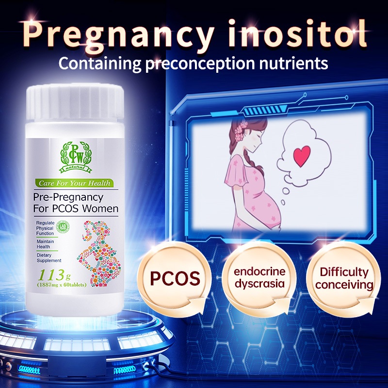 PCW Pre-Pregnancy For PCOS Women (60 Tablets), D-Chiro Inositol, Folic ...