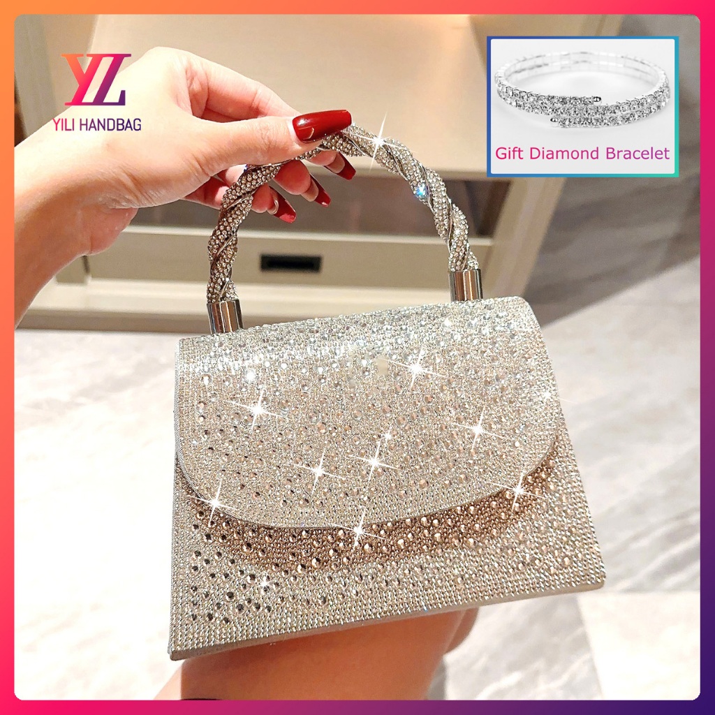 【FACTORY EXPLOSION】Shiny Handbag Women For Wedding,Bag Dinner Bling ...