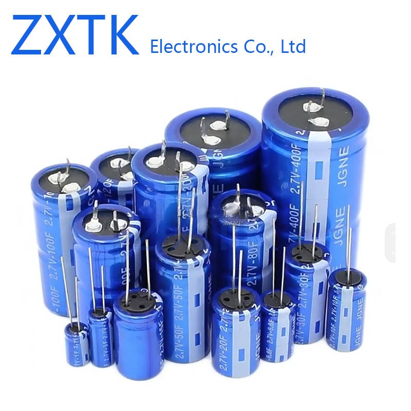 Capacitor Farah capacitor 2.7V 1F/2F/3F/6.8F/10F/15F/20F/30F-400f cylindrical R-type ...