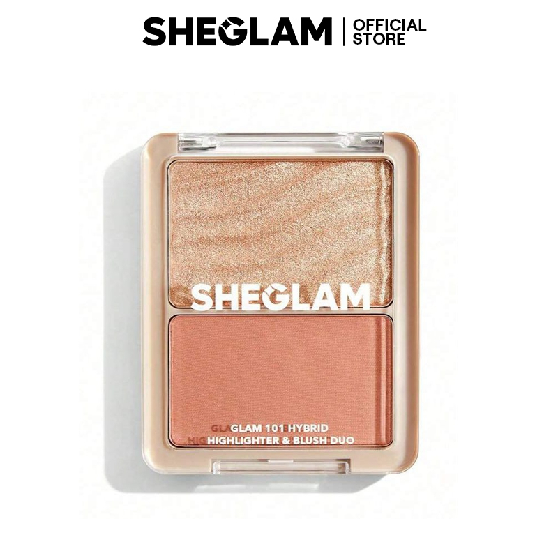 SHEGLAM Glam 101 Hybrid Highlighter & Blush Duo-Blush Highlighter ...