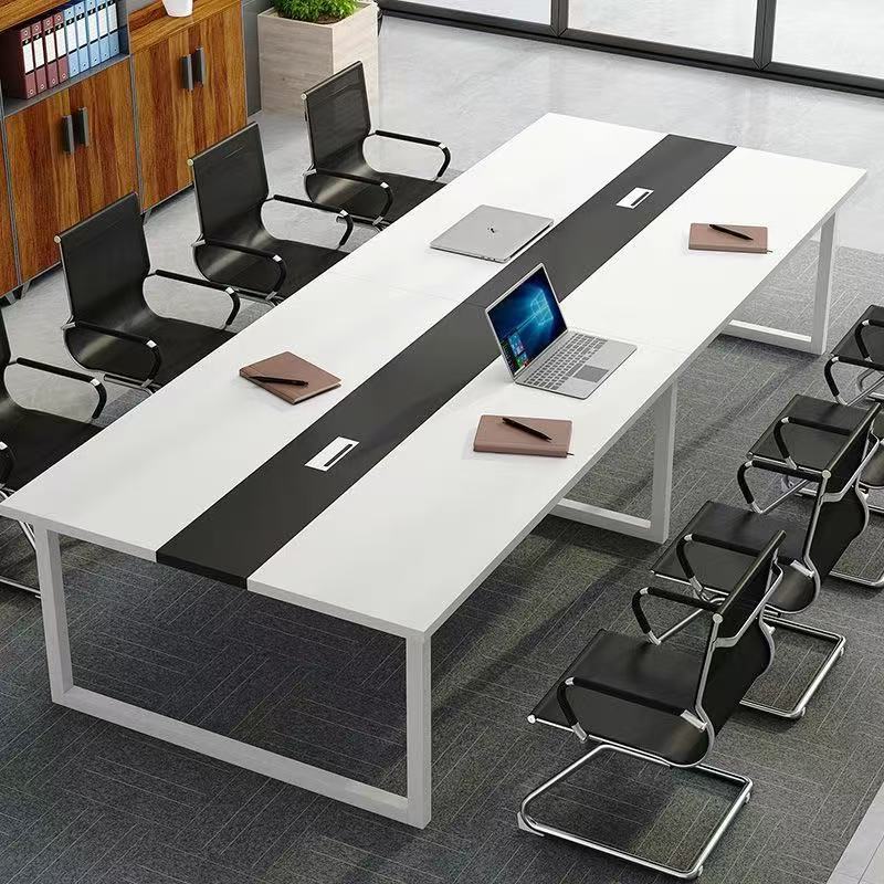 Conference table, long table, simple and modern office desk | Shopee ...