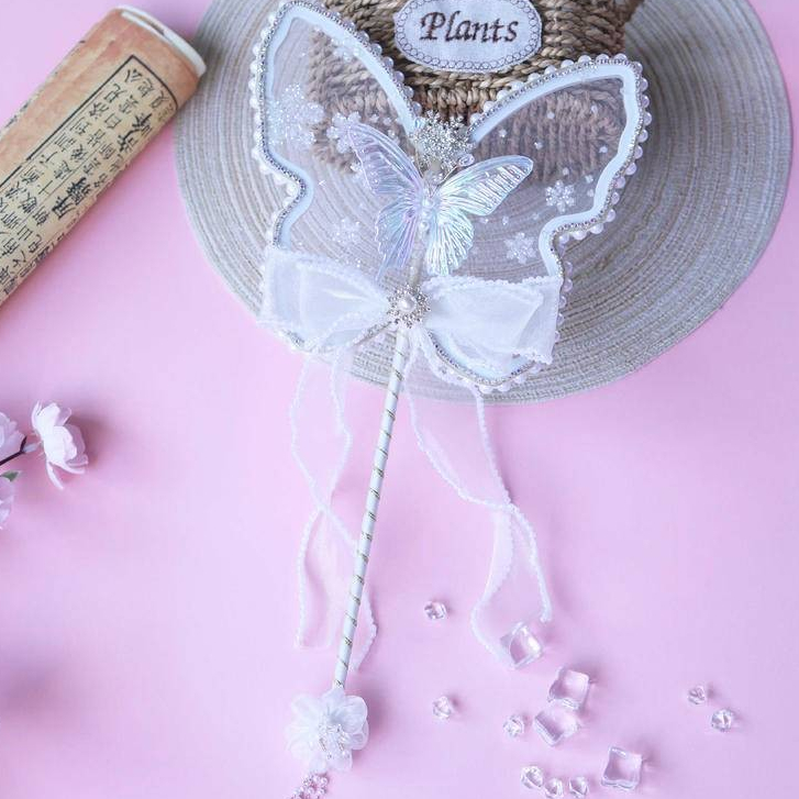 Chinese Ancient Style Exquisite Butterfly Group Fan Matching Hanfu ...