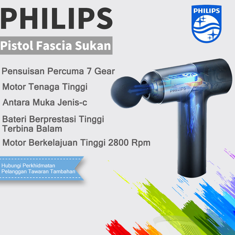 Philips Massage Gun Fascial Gun 筋膜枪 for Muscle Percussion Deep Tissues ...