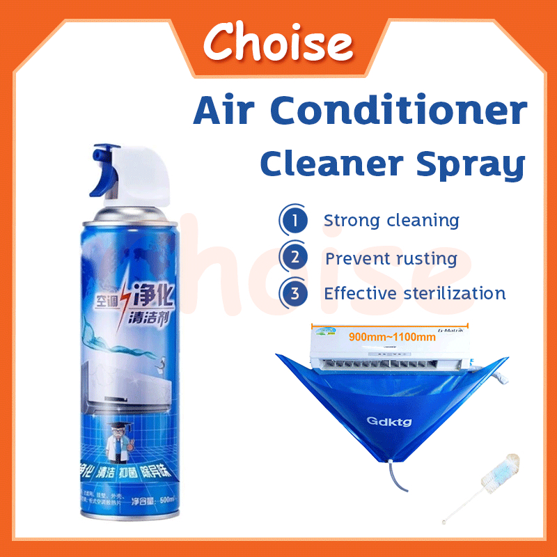 Aircond Cleaner Spray 500ml Air Conditioner Cleaner for Air Con Dust ...