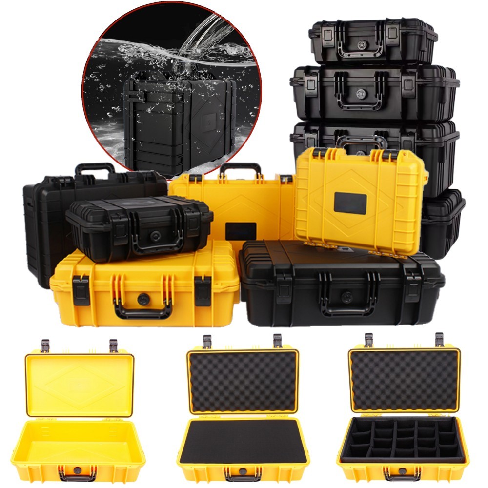 Waterproof Tool Box Safety Camera Equipment Sponge Protective Organizer ...