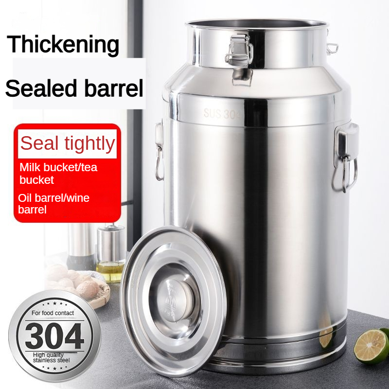 304 Stainless Steel Oil Barrel Wine Barrel Thickened Sealed Barrel ...