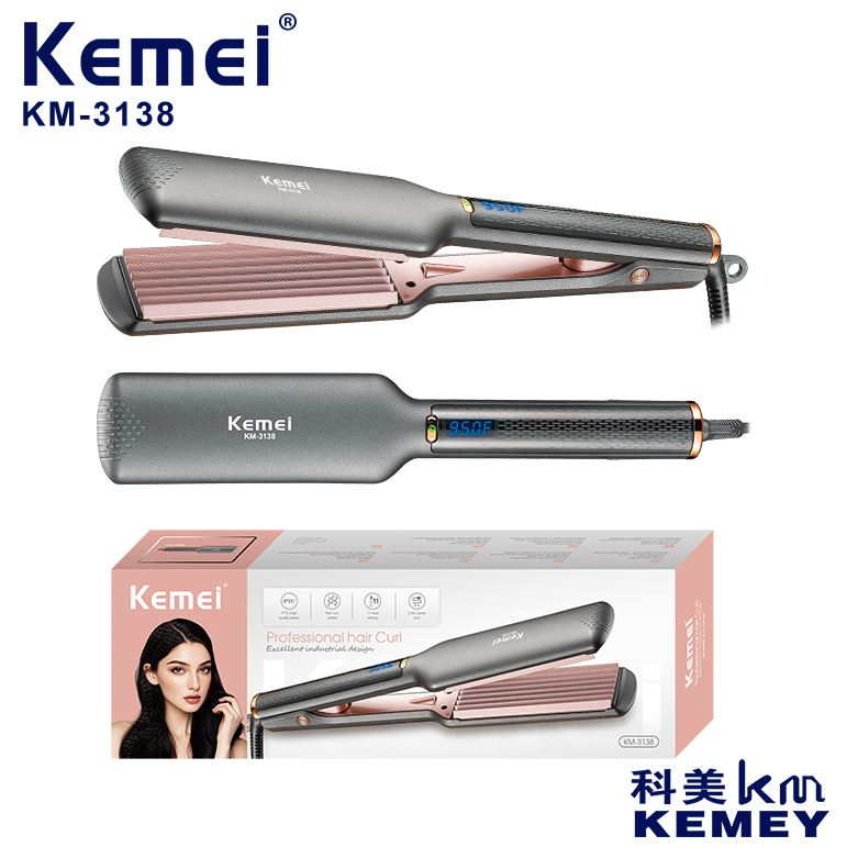 Kemei Corn Splint Little Wave Curler Egg Roll Stick Korean Water Ripple ...