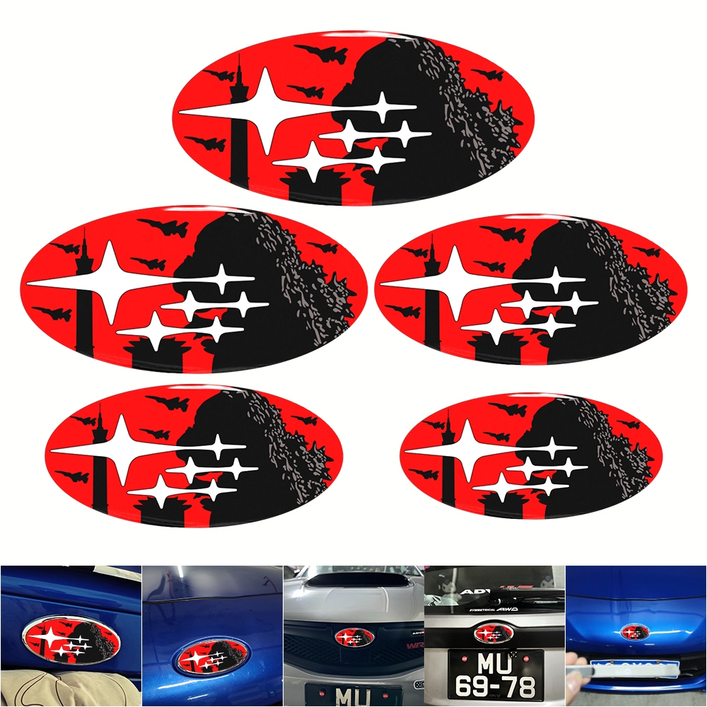 JDM Automobile RED Car Emblem Airplane Pattern Styling Front Grill ...