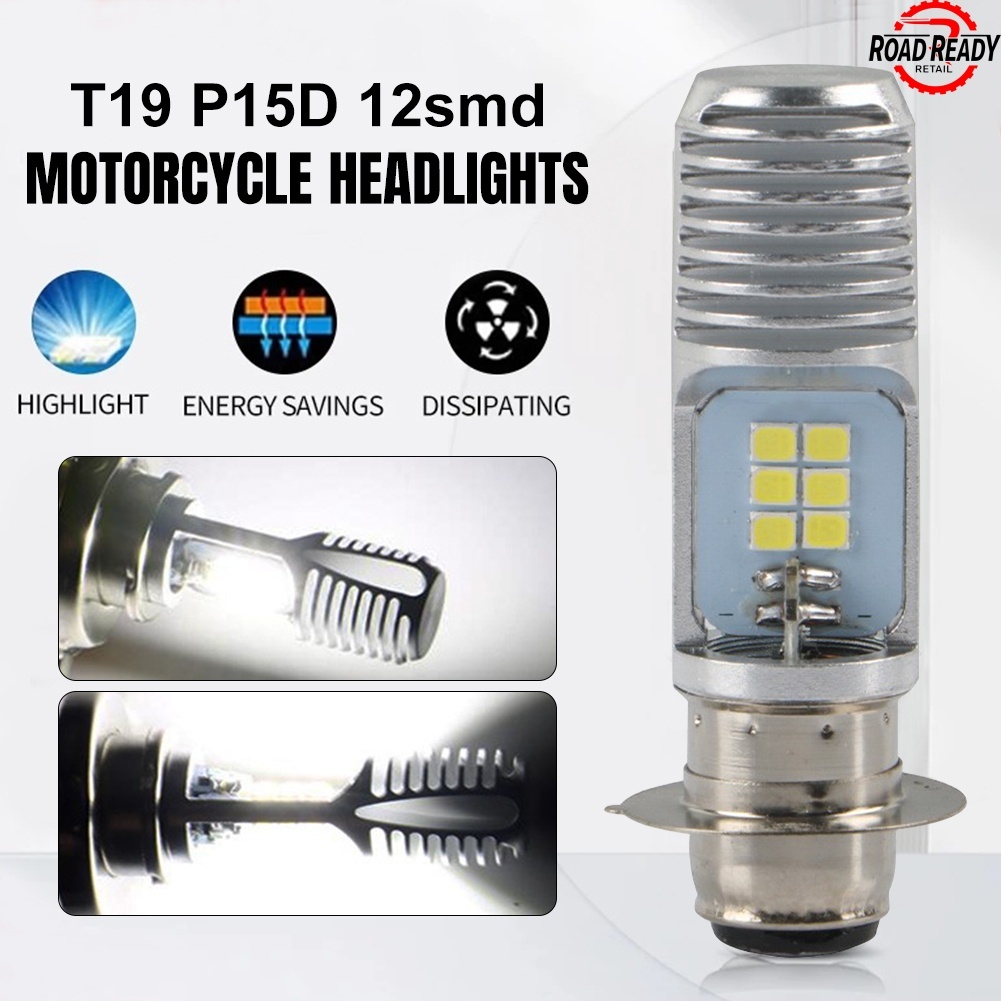 LED Motorcycle Headlight T19 P15D 12smd High Brightness Replacement ...