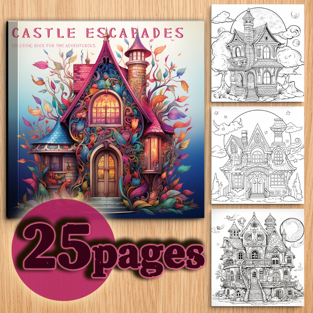Ancient Architectural Art Picture Book | Castle House Explore All Kinds ...