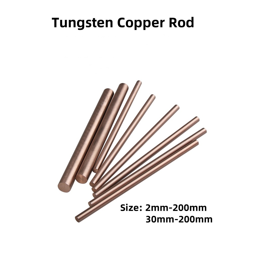 W75Cu25 butt welded tungsten copper rod W75 tungsten copper alloy ...