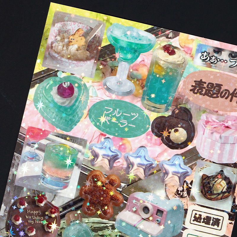 OHAYA | Japanese Style Ancient Food Sticker Book Mass Sales Pack ...