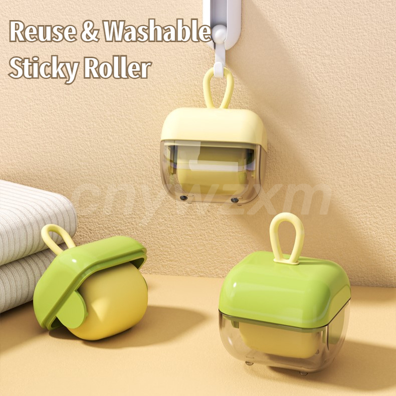 Washable Lint Roller Hair Sticker Reusable Strong Adhesive Square ...