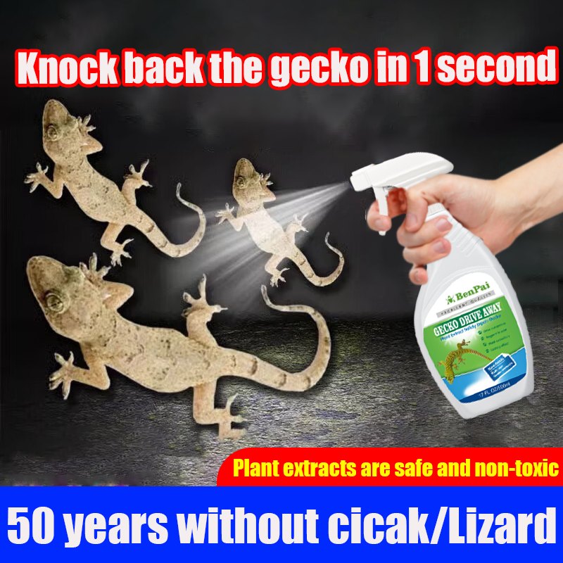 Knock back the gecko in 1 second lizard repellent spray Natural formula ...