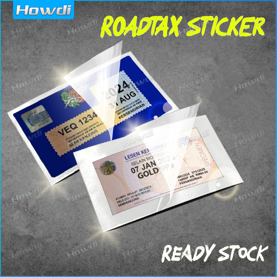 2pcs Roadtax Sticker RFID Sticker Transparent Clear | Shopee Malaysia