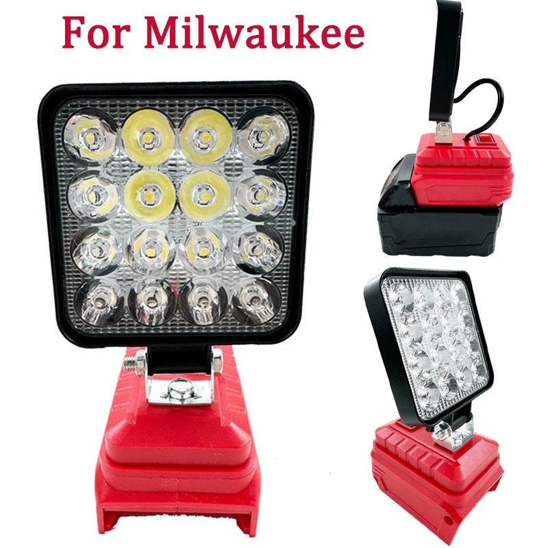 Camping LED Work Light Tool Lamp for Milwaukee 18V Li-ion Battery 3/4 ...