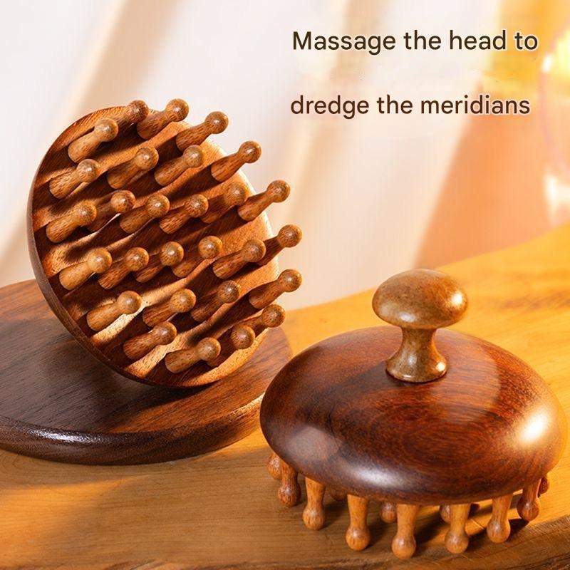 Scalp Massage Comb Meridian Brush Portable Anti-Static Promote Blood ...