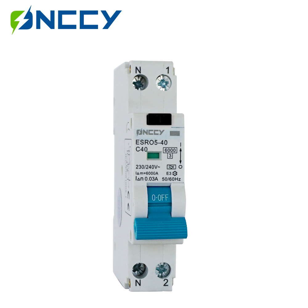 ONCCY AC Type RCCB Residual Current Circuit Breaker,1P+N 32A 40A 30mA 100mA Safety Breaker C ...