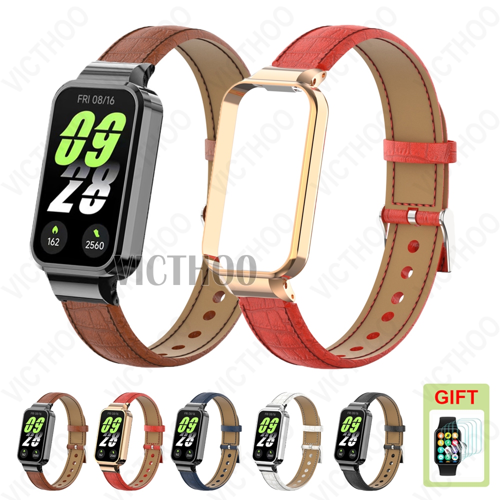 Classic Band Accessories Leather Strap for Xiaomi Smart Band 8 9 Active ...
