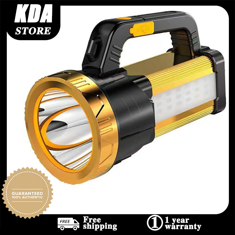 KDA LED core + side light IPX7 waterproof searchlight outdoor ...