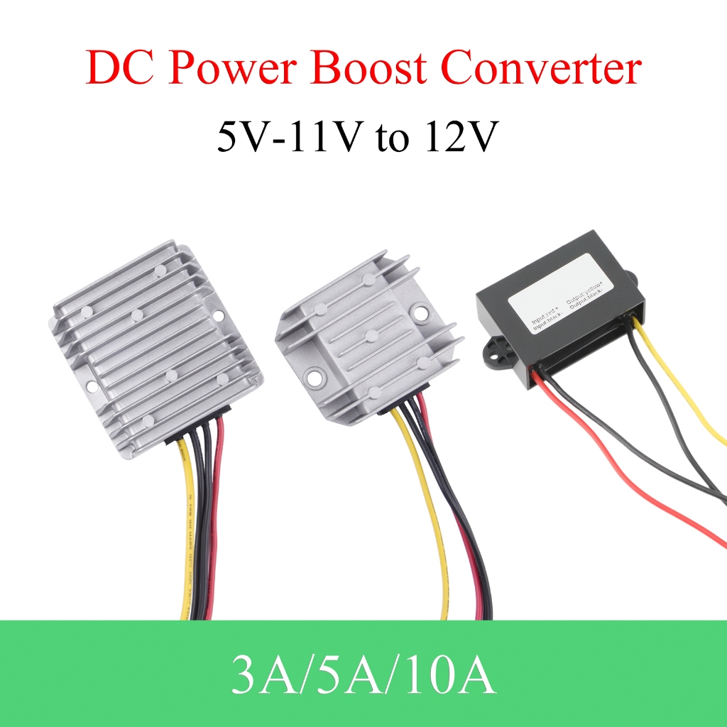 DC Power Converter 5-11V to 12V Power Booster 3A 5A 10A Transformer Car ...