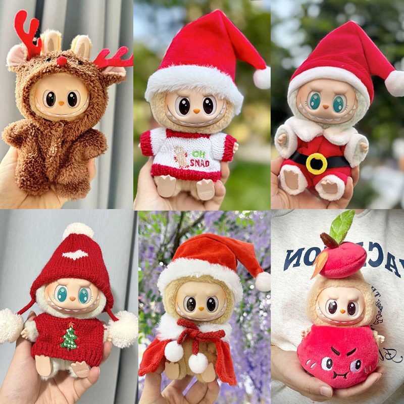 Labubu Doll New Year Christmas Clothes Set Labubu V1 V2Clothes ...