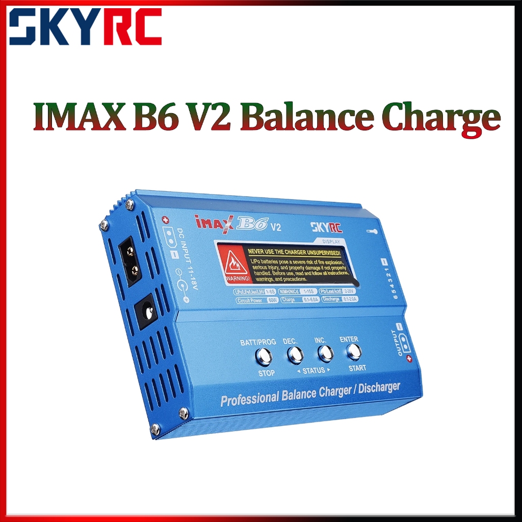 SKYRC IMAX B6 V2 6A 60W Balance Charger Discharger For NiMH NiCD LiHV NiCd Li-ion Battery ...
