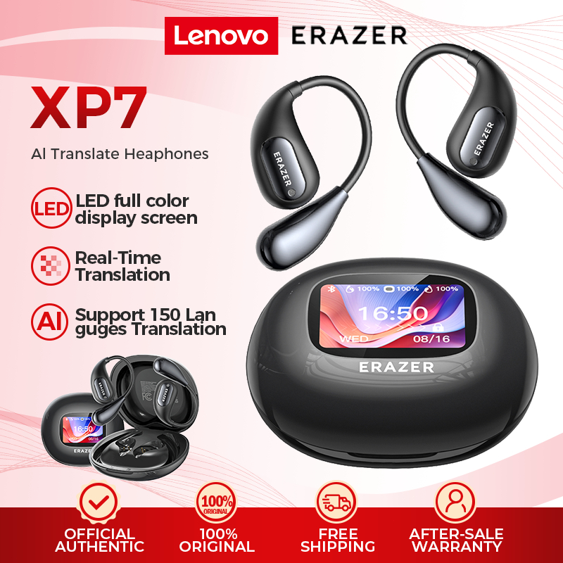 Lenovo ERAZER XP7 Al Smart Real-Time Translation Wireless Earphones ...