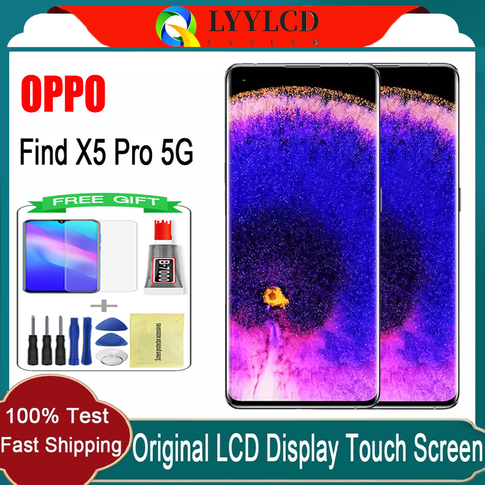 Original For AMOLED OPPO Find X5 Pro 5G LCD Display Touch Screen With ...