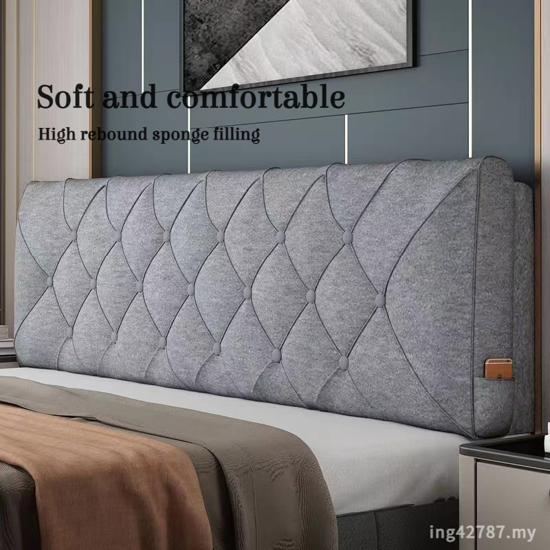 Headboard cushion,large backrest,soft headboard fabric,detachable and ...