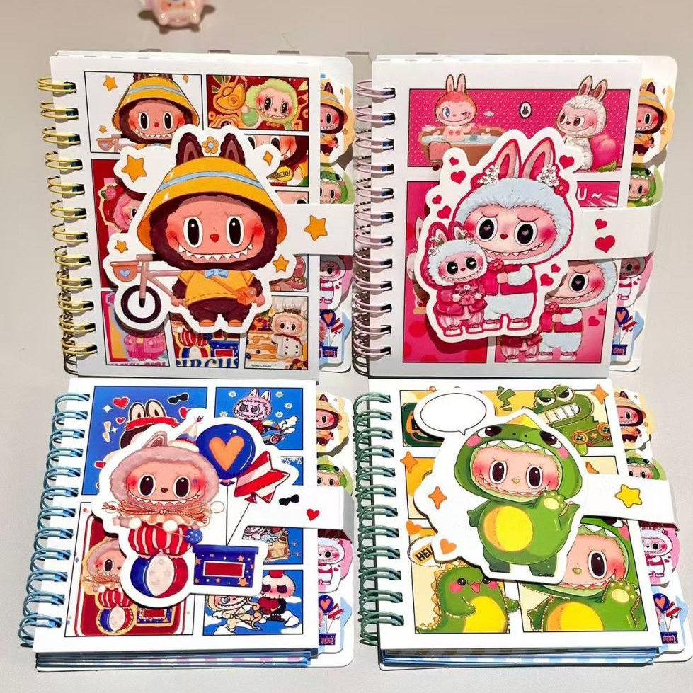 A6 coil book cute cartoon split notebook note pad diaryA6 ...