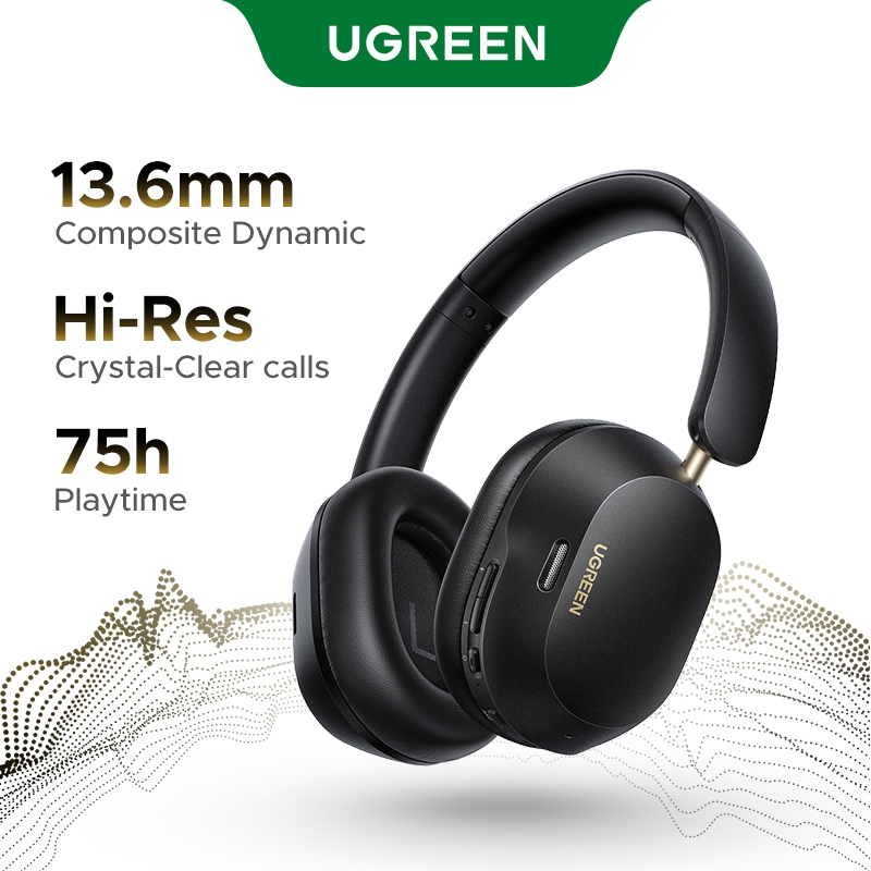 UGREEN HiTune Max5c Hybrid Active Noise-Cancelling Headphones Hi-Res ANC Certified HiFi Earphone ...