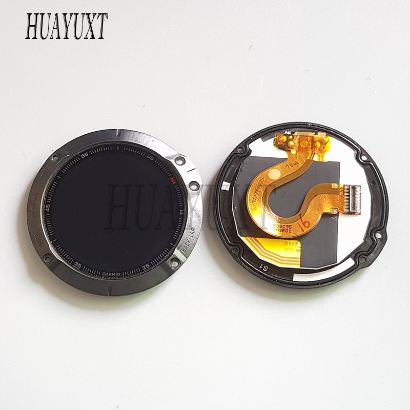 Original LCD Screen For Garmin Fenix 6 Smart Watch Assembly With Frame ...