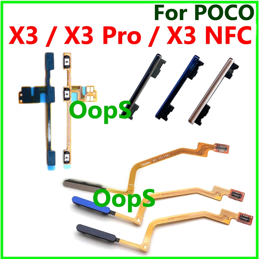 For Poco X3 Pro NFC Phone Home Button Fingerprint Scanner Sensor Return ...