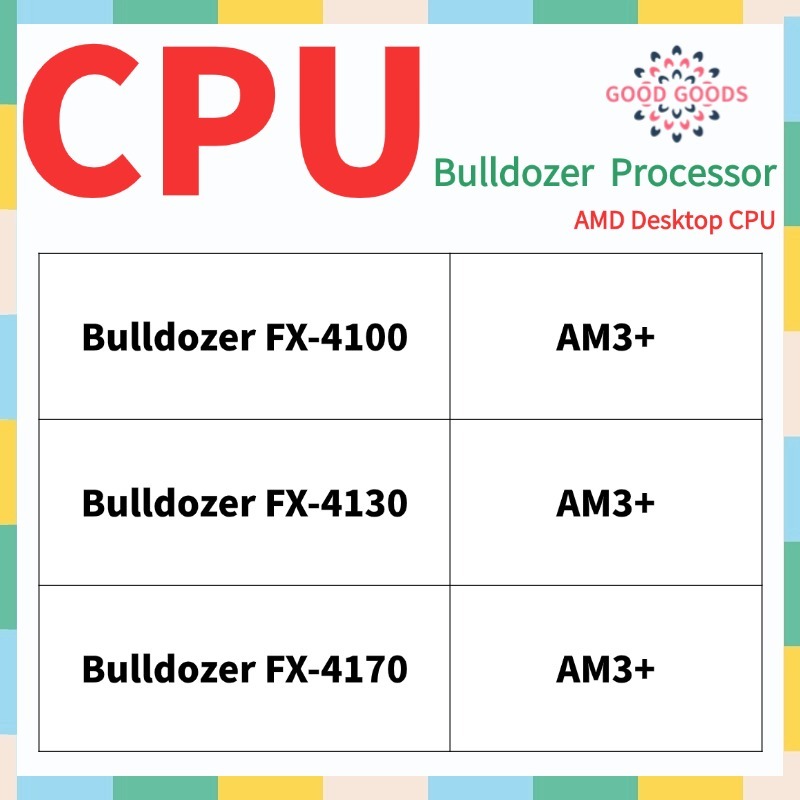 FX-4100 FX-4130 FX-4170 AMD Bulldozer Processor Desktop CPU AM3+ Socket938 | Shopee Malaysia