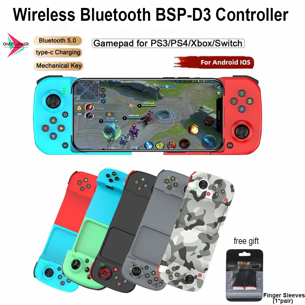 Wireless Retractable Bluetooth Gamepad For iPhone Android IOS Sony PS4 ...