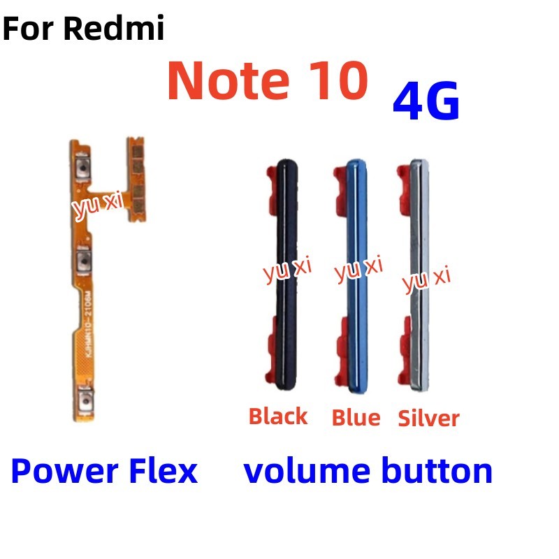 For Redmi Note 10 4G Volume Button Flex Power Flex Replacement | Shopee ...